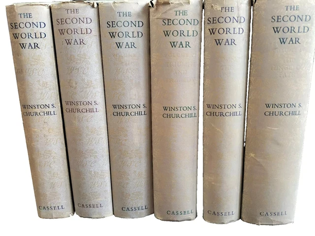 THE SECOND WORLD War - Winston Churchill - 6 Volume Set - UK 1st/1st with DJ VGC £249.99 ...