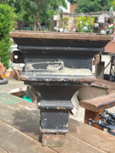 VICTORIAN CAST IRON Rain Hopper Square Garden Wall Planter Herbs £65.00 ...