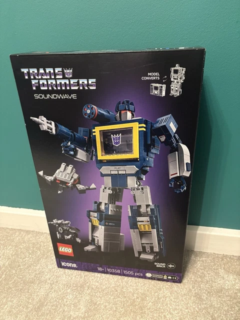 LEGO ICONS 10358 Transformers: Soundwave | Brand New & Sealed £120.30 ...