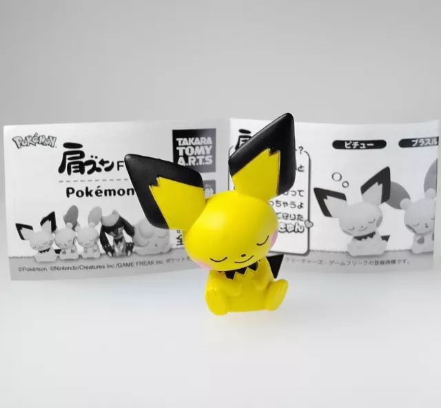 Mini Figurine Pichu Pokémon Katazun Jouet Japonais Takara Tomy Du Japon