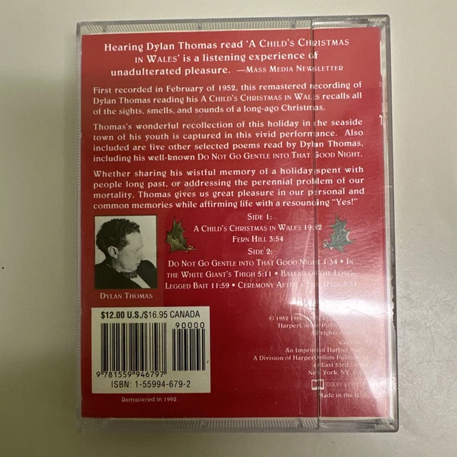 DYLAN THOMAS READS "A Child's Christmas in Wales" and Five Poems by ...