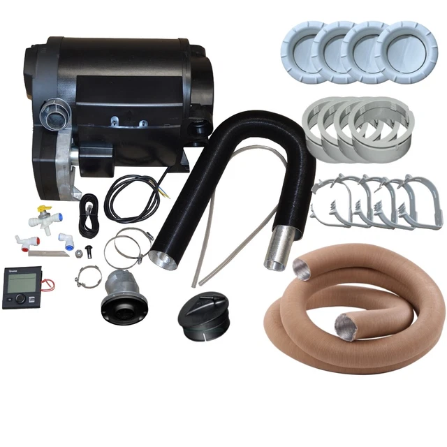 TRUMA 6E COMBI Boiler - Motorhome Ducting Kit With Pipe Clips And White ...