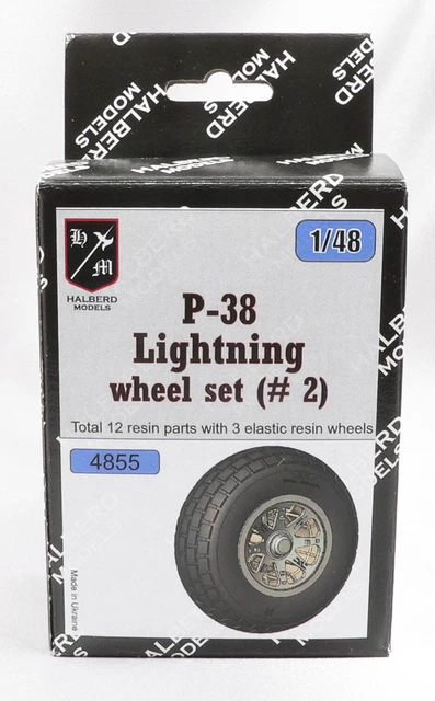 P-38 LIGHTNING HALBERD Models wheels set #2 1/48 kit £11.88 - PicClick UK