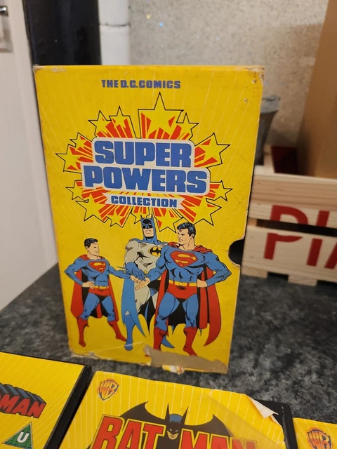 SUPER POWERS EXCLUSIVE UK VHS Collection DC Superman Superboy Batman ...