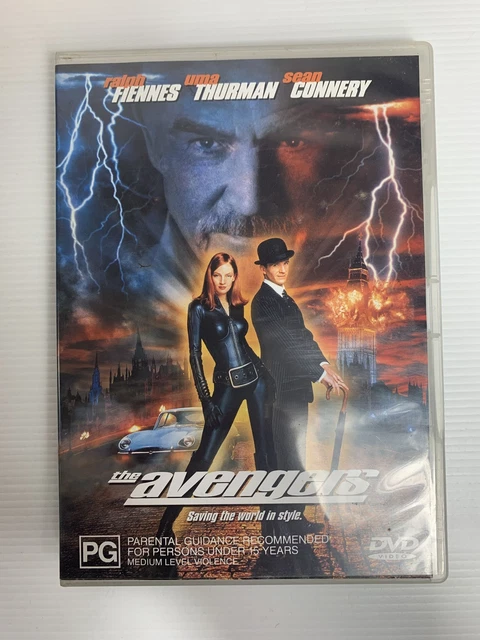 THE AVENGERS RALPH Fiennes Uma Thurman Sean Connery DVD R4 $8.97 ...