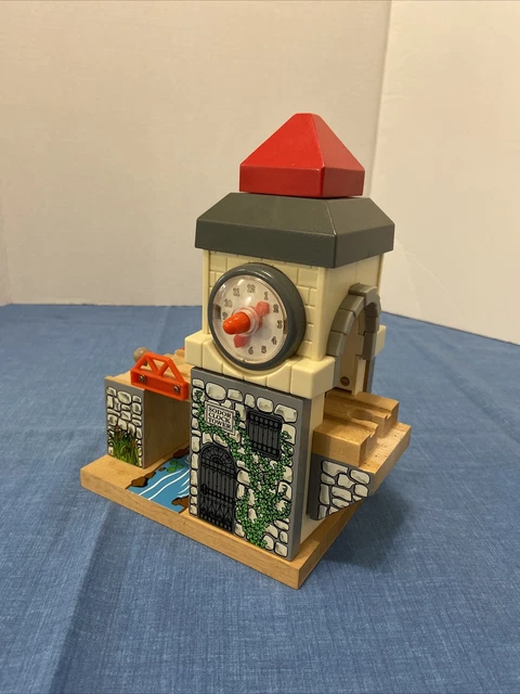 THOMAS & FRIENDS Wooden Railway Train_Sodor clock tower draw bridge £35 ...