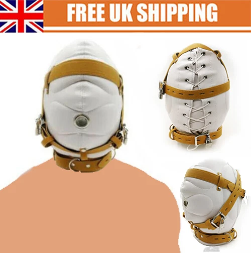 SENSORY DEPRIVATION HEAD Hood Harness Headgear Lockable Mouth Mask ...