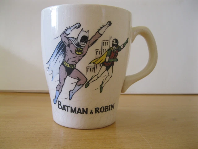 COLLECTABLE AND RARE Vintage Batman and Robin Mug Washington Pottery ...