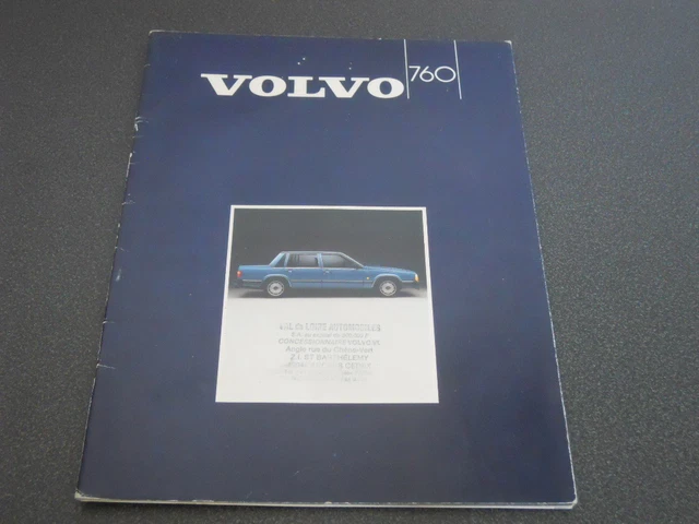 VOLVO 760 BROCHURE catalogue documentation prospectus année modèle 1985 ...