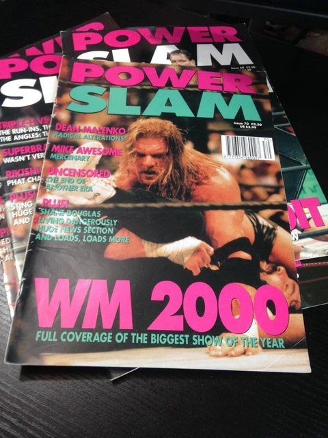 WWE POWER SLAM Magazine # 70 TRIPLE H WWF Wrestling Magazine + Poster £ ...