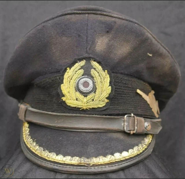 GERMAN WWII WW2 Navy Blue Kriegsmarine Navy Officer Cap Hat U-96 £75.91 ...