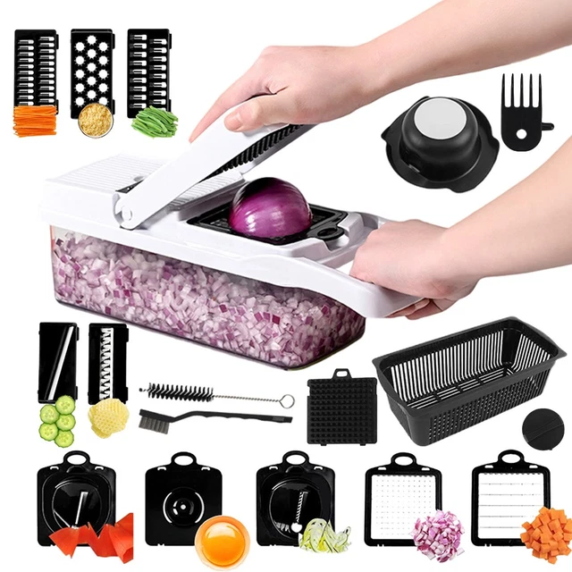 MULTI BLADE VEGETABLE Cutter With 9 Interchangeable Blades For Kitchen ...