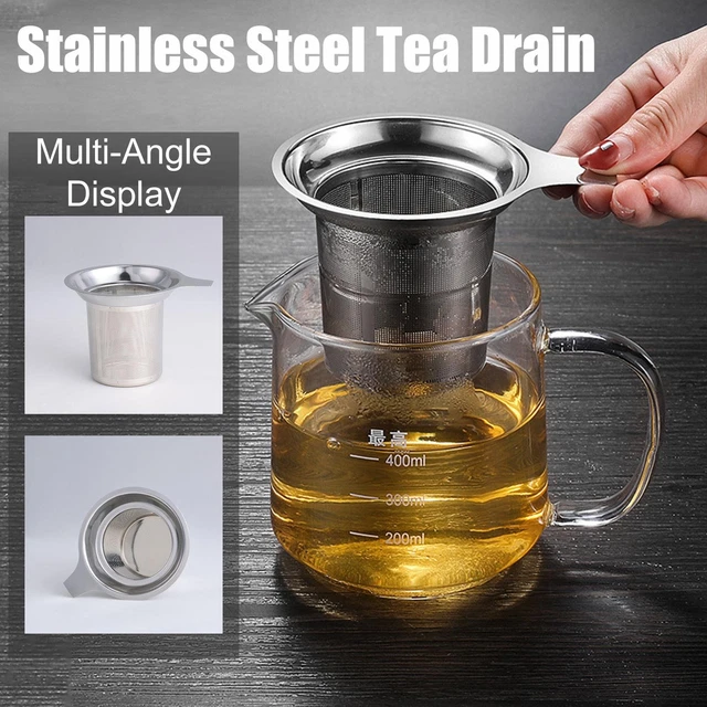 STEEL TEA FILTER Infuser Basket Loose Leaf Fine Mesh U0S3 Tea Strainers ...