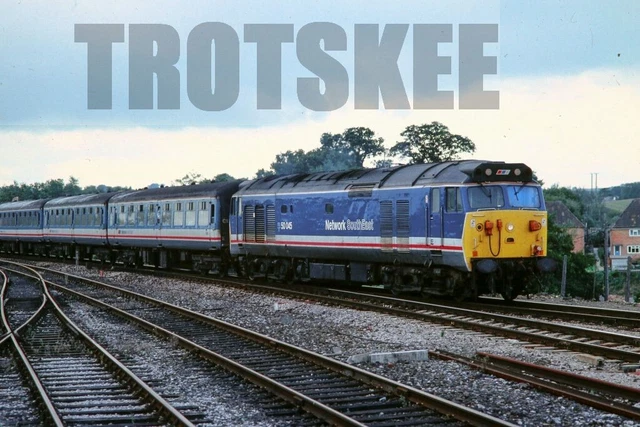 35MM SLIDE BR British Rail Diesel Loco Class 50 50045 Yeovil 1989 ...