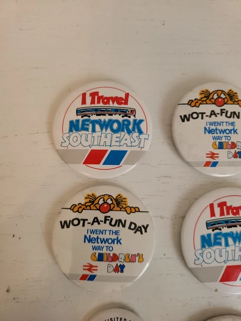 VINTAGE NETWORK RAIL, Rail Riders Promotional Train Badges Bundle £7.00 ...