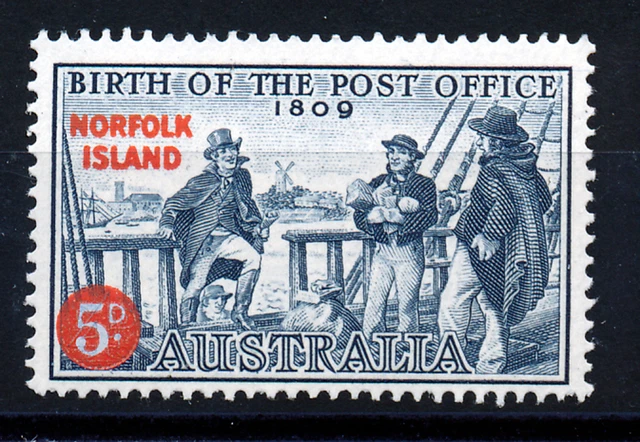 NORFOLK ISLAND 1959 Anniversary Of Australian Post Office Sg23 Block Of ...