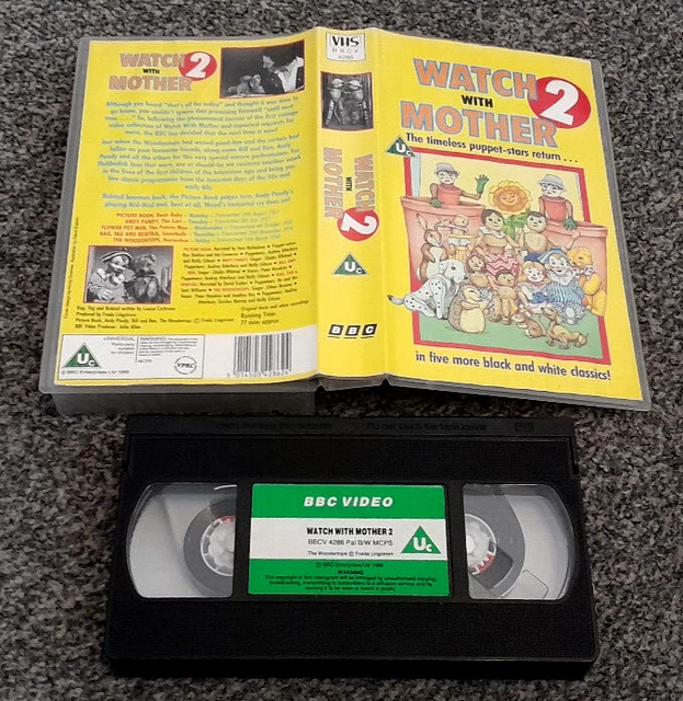 WATCH WITH MOTHER 2 Bbc Video Andy Pandy Flowerpot Pal Vhs Video Kids ...