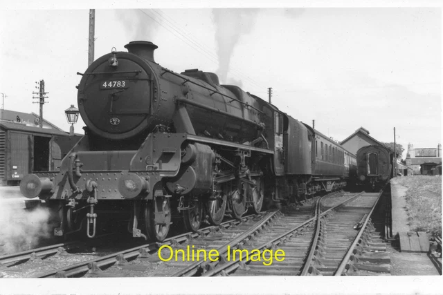 RAILWAY PHOTO 12X8 ex LMS Black 5 44783 waits to depart Wick 28/6/1951 ...