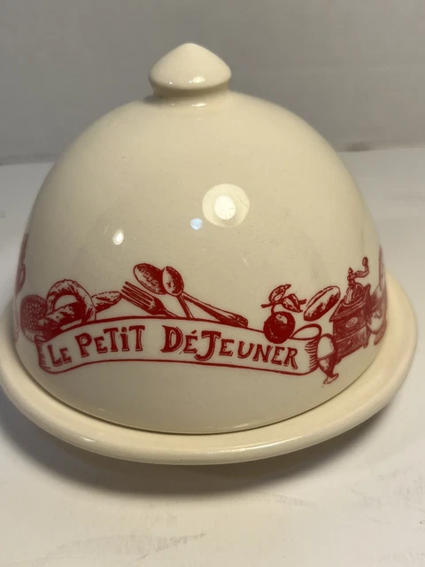 LE COMPTOIR DE Famille Red Le Petit De’Jeuner Butter Dish EUR 23,29 ...