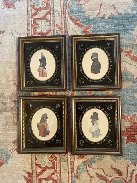 ANTIQUE JOHN BUNCOMBE American Officer & British Military Portraits ...