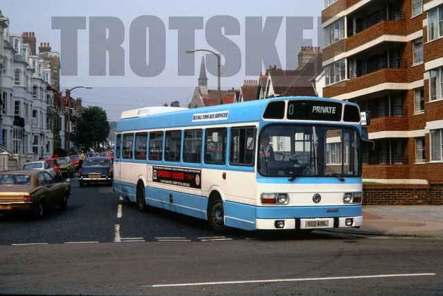 35MM SLIDE BEXHILL Town Bus Services Leyland National SCO418L Bexhill ...