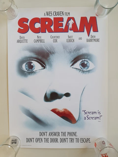 SCREAM ORIGINAL UK VHS Video Shop Poster 1996 Wes Craven 90's £150.00 ...