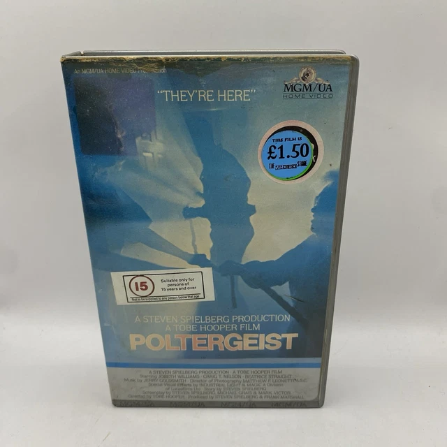 POLTERGEIST VHS BIG Box Pre Cert PAL RARE Ex Rental £50.00 - PicClick UK