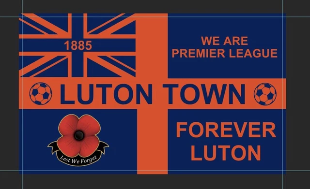 LUTON TOWN Fc Flag 5ft by 3ft -Luton Flag Brand New Sealed Large £13.99 ...