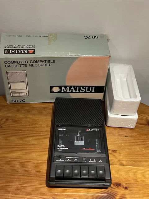 A VINTAGE MATSUI SR7c Cassette Player Recorder Portable Vintage 1980 ...