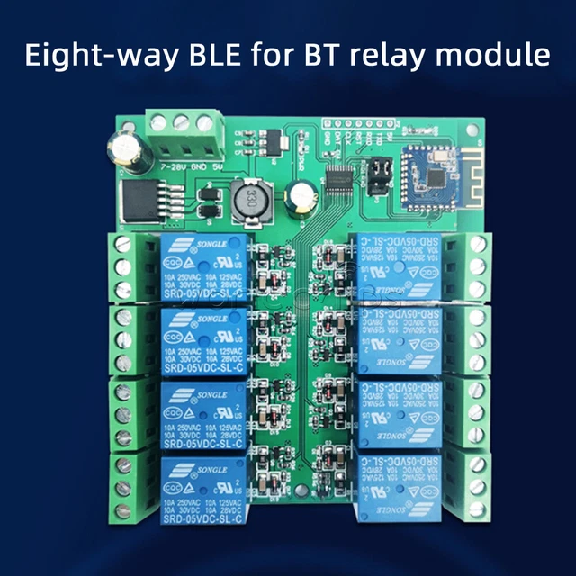 8 CHANNEL BLUETOOTH 5.0 Relay Module Board APP Remote Control Switch ...