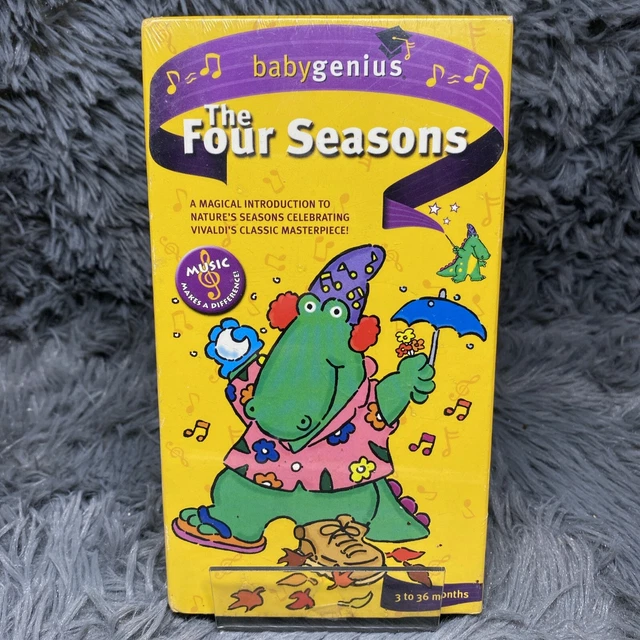 THE FOUR SEASONS: Baby Genius VHS Tape 2001 Kids Educational Music 3 To ...