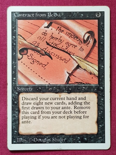 MAGIC THE GATHERING REVISED CONTRACT FROM BELOW black card MTG EUR 5,93 ...