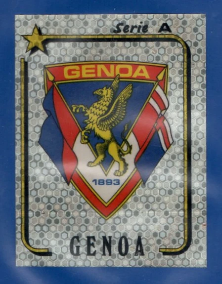 FIGURINA CALCIATORI PANINI 1992/93 N.145 Scudetto Genoa Rec/Removed EUR ...