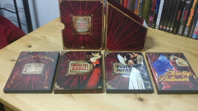 RED CURTAIN TRILOGY R1 4-DVD Boxset Moulin Rouge Romeo+Juliet Strictly ...