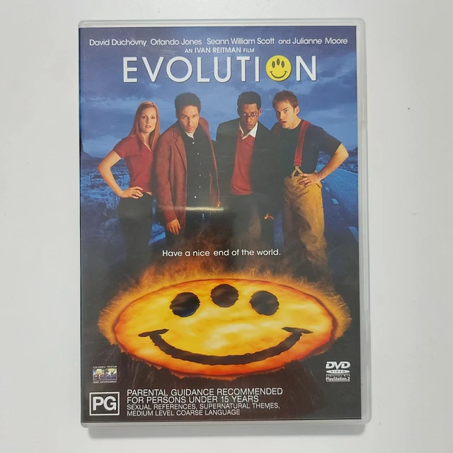 EVOLUTION DVD REGION 4 (2001 Movie) David Duchovny/Julianne Moore $16. ...