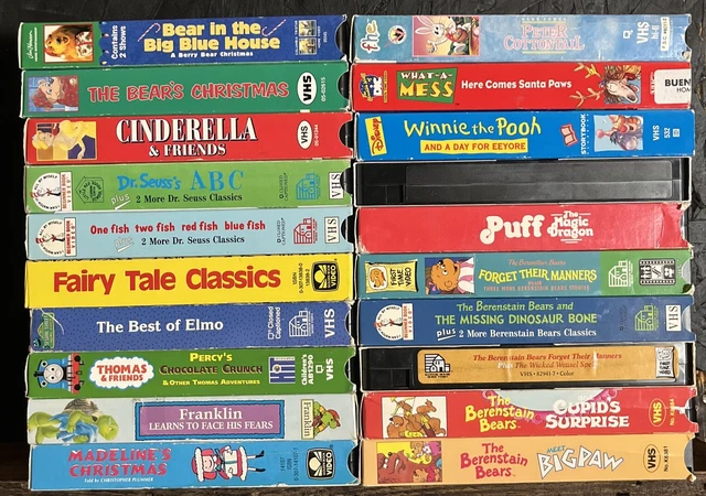 KIDS VHS LOT Learning & Educational, Franklin, Dr Suess, Golden Book ...