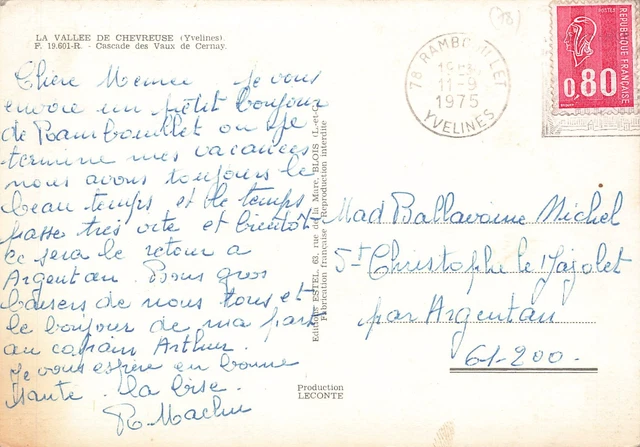 78 LA VALLEE De Chevreuse La Cascade Des Vaux De Cernay EUR 5,90 ...