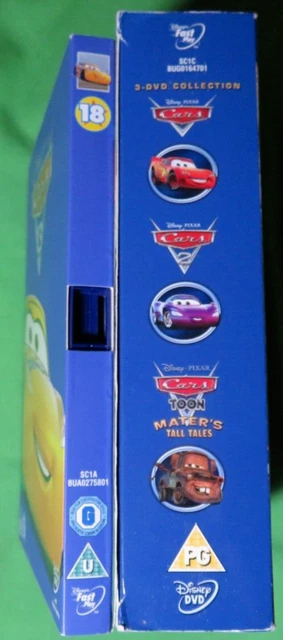 CARS 4 DISC Set = Cars 1, 2, 3 & Toon Maters Tall Tales - Disney Pixar ...