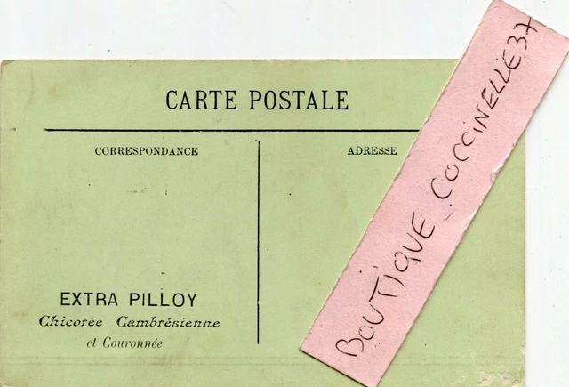 VICHY UN COIN de la Restauration Au dos Pub Extra Pilloy Chicorée de ...