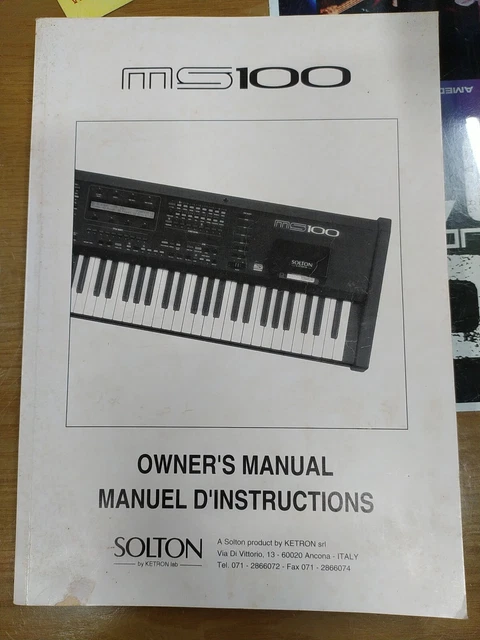 MANUALE ISTRUZIONI SOLTON MS100 + leggio EUR 22,00 - PicClick IT