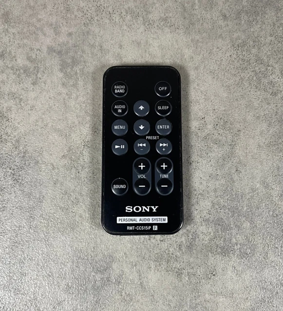 ORIGINAL SONY RMT-CCS15IP Personal Audio System - Remote Control - Fernbedienung EUR 19,95 ...