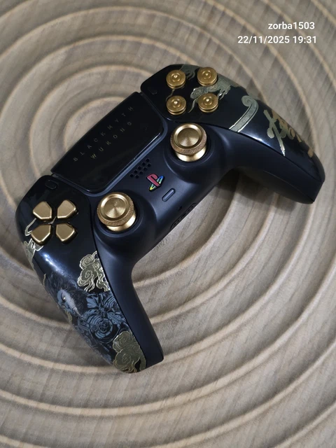🔥PS5 DUALSENSE CUSTOM Controller Black Myth Wukong with AKNES TMR ...