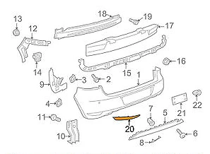 NUEVO 5K0945106H VOLKSWAGEN Golf Mk6 Tope Posterior Derecho Reflector ...