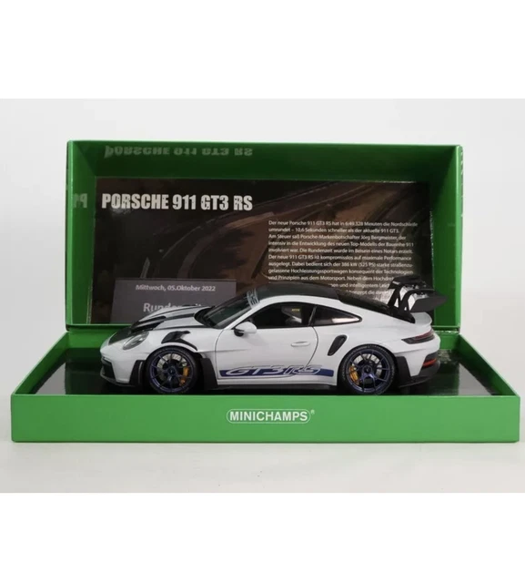 MINICHAMPS 1:18 PORSCHE 911 (992) GT3 RS 2022 - Grey Weissach Pack Indigo Wheels £200.00 ...