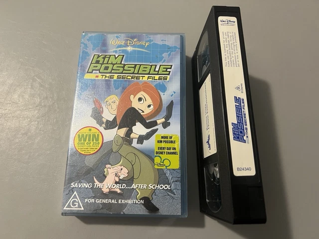 KIM POSSIBLE ‘THE Secret Files ’ VHS, 2002 Disney Children’s, PAL ...
