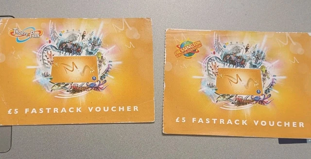 MERLIN FAST TRACK Vouchers Chessington Thorpe Park £3.82 - PicClick UK