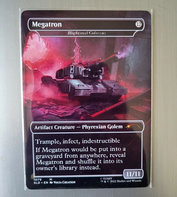 MEGATRON BLIGHTSTEEL COLOSSUS Secret Lair Transformers NM DBS English ...