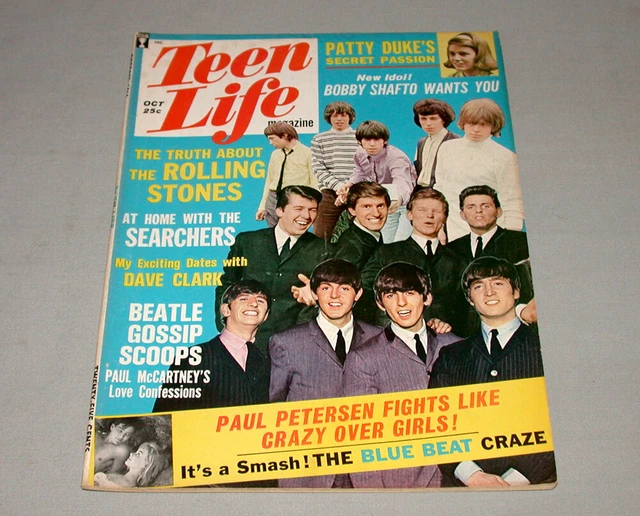 OCTOBER 1964 TEEN Life Magazine with Beatles & Rolling Stones on the ...