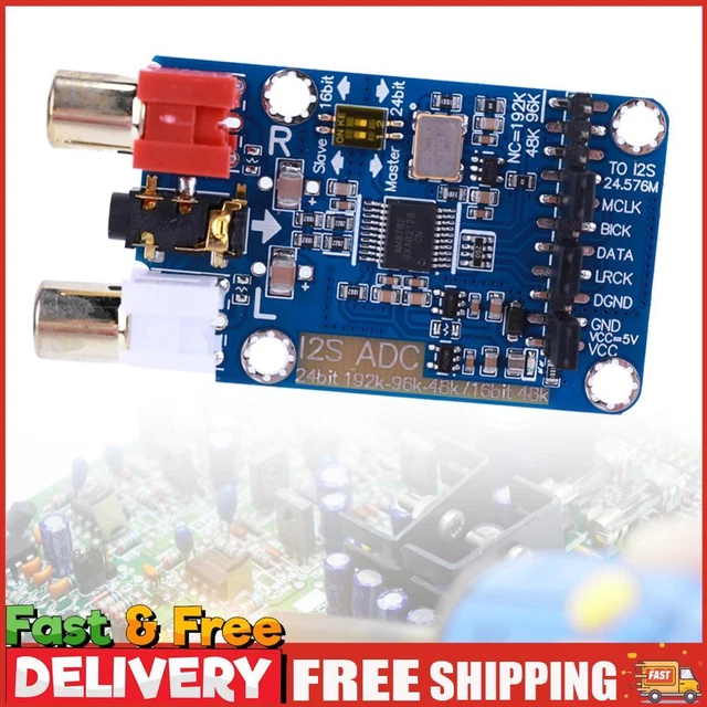 I2S ADC AUDIO I2S Capture Card Module WM8782S Lossless Digital Audio ...