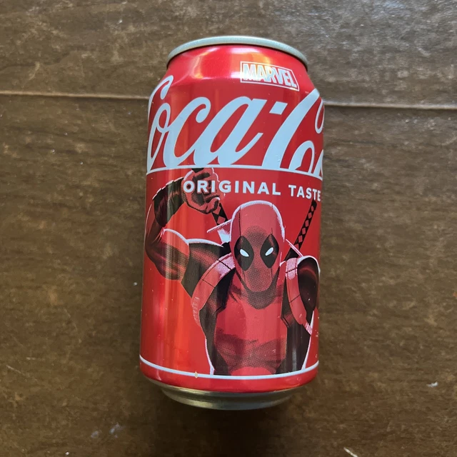 EMPTY 2024 MARVEL Edition Coca-Cola Can Deadpool Coke Can £1.80 ...